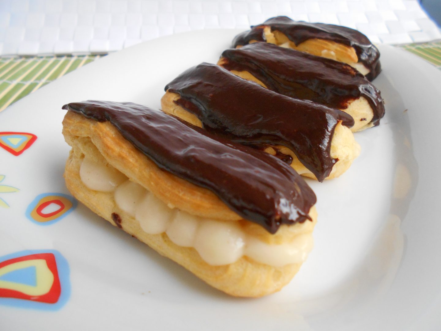 48º receta PALO CATALÁN DE CREMA - ÉCLAIRS DE CREMA — MAYTE EN LA COCINA