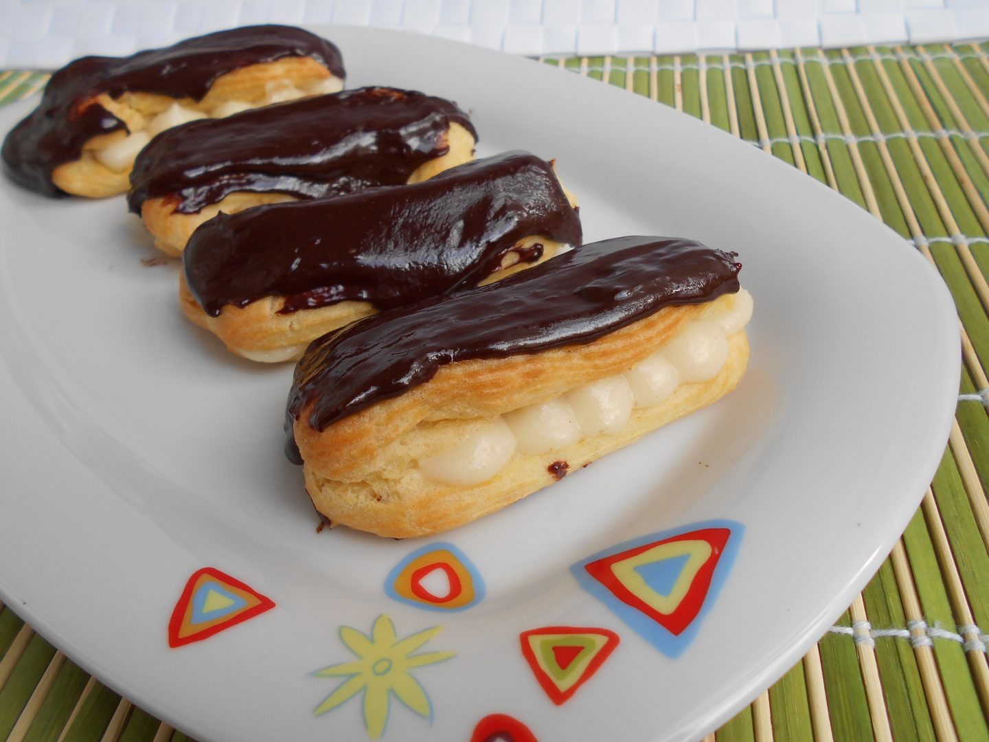 48º receta PALO CATALÁN DE CREMA - ÉCLAIRS DE CREMA — MAYTE EN LA COCINA