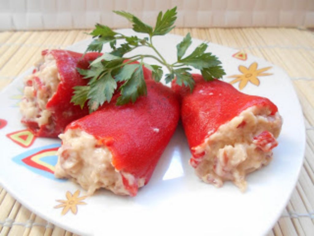 530° receta: PIMIENTOS DE PIQUILLO RELLENOS DE BACON Y JAMON — MAYTE EN ...