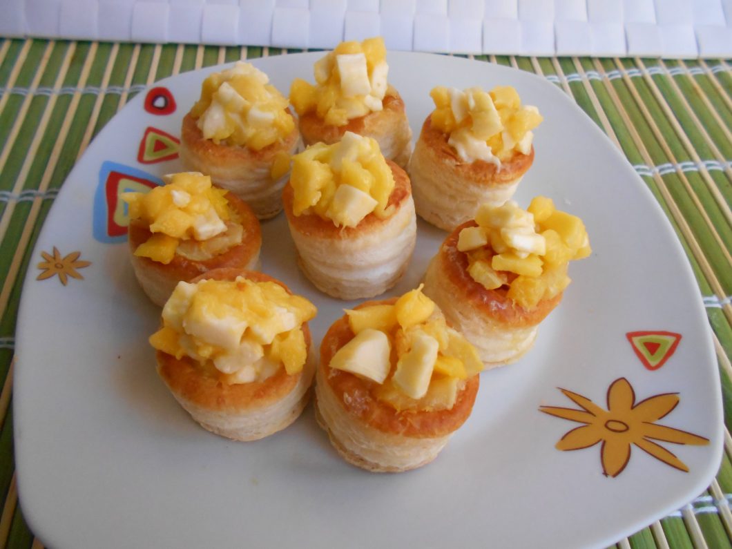 744º RECETA: MINI VOLOVANES DE MANGO Y QUESO BRIE — MAYTE EN LA COCINA