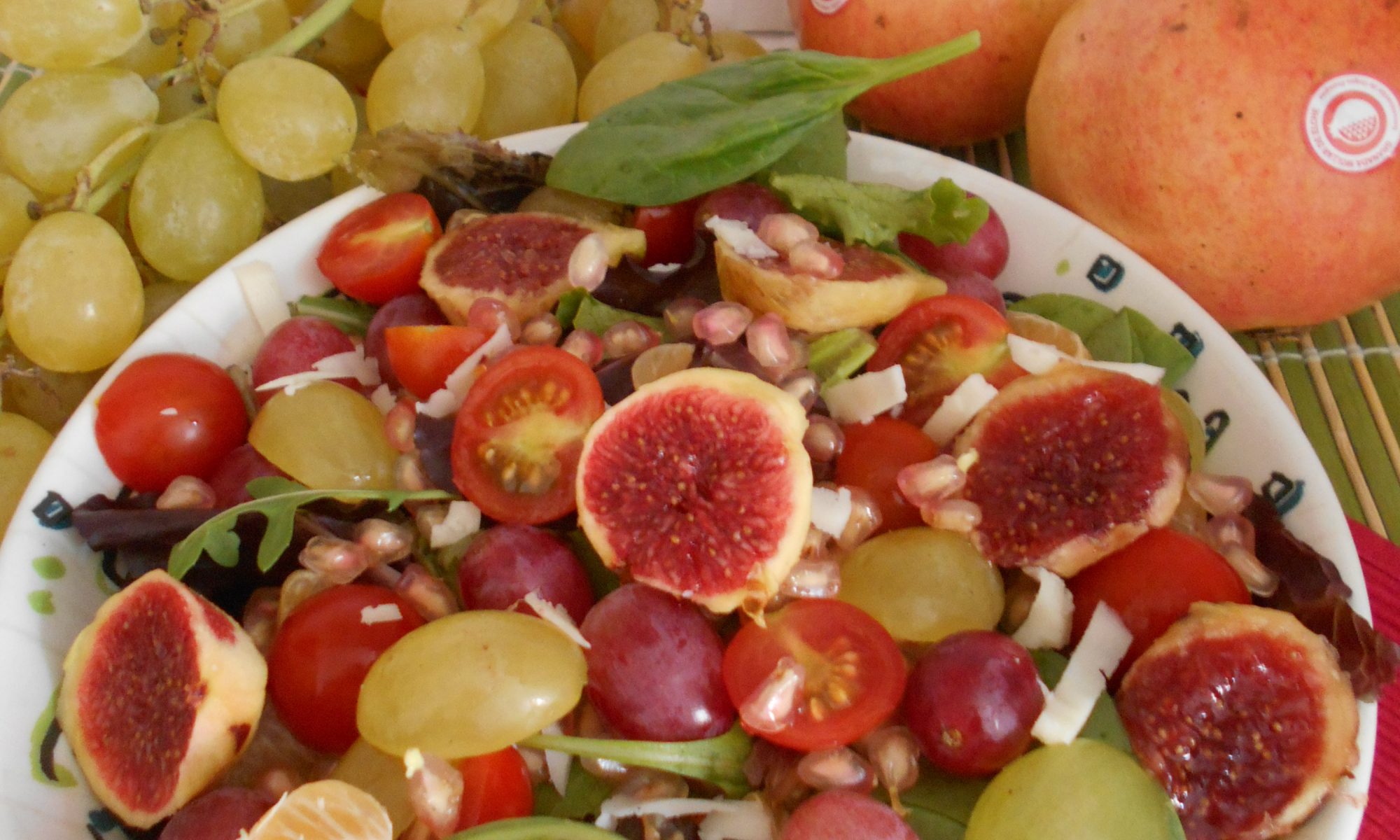 810° receta: ENSALADA DE UVAS, GRANADA E HIGOS — MAYTE EN LA COCINA